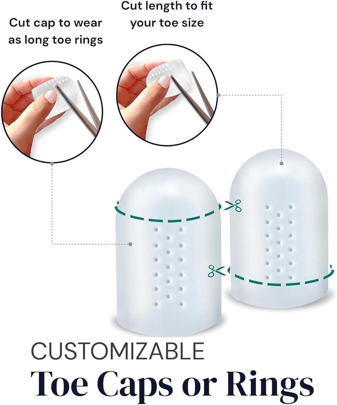 10 Pcs Big Toe Cap Breathable Toe Protector Toe Cover Sleeves with ...