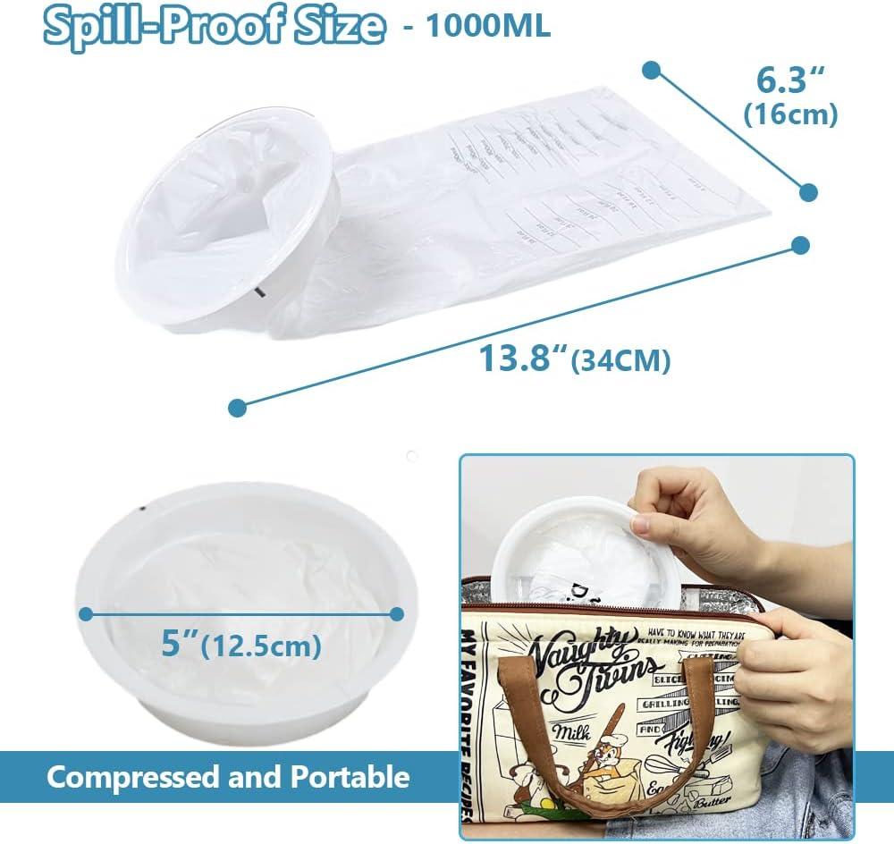 BAOZENP Disposable Vomit Bags - 20 PCS (1000ml) - Emergency Emesis ...