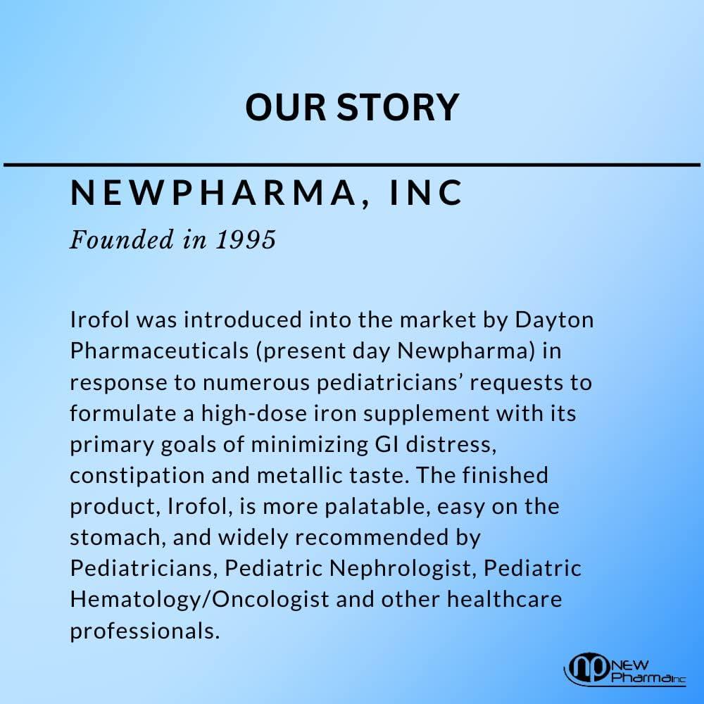 IROFOL High Potency Liquid Iron Supplement | Malt Chocolate Flavor | 4 ...