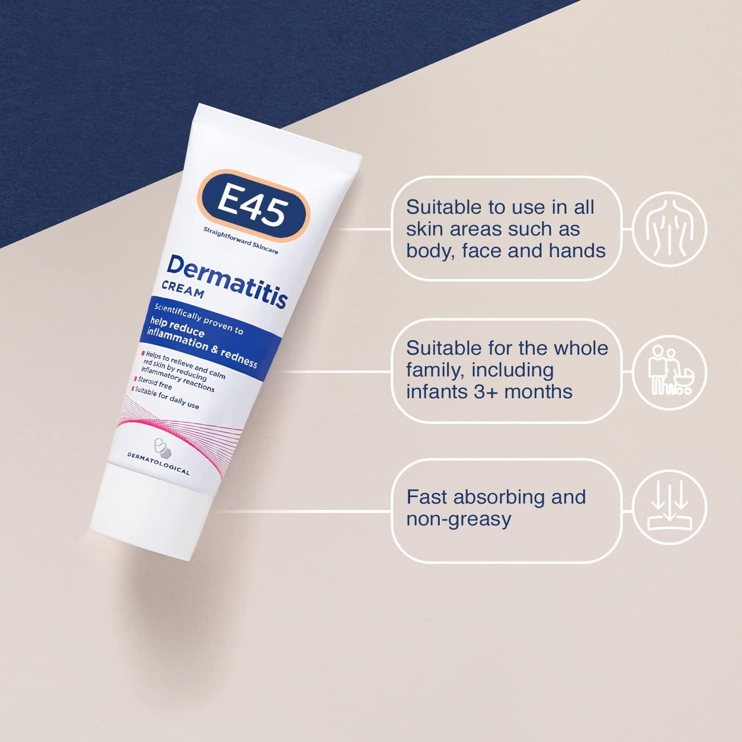 E45 Dermatitis Cream 50ml - Relieve Itching, Reduce Redness, Anti ...