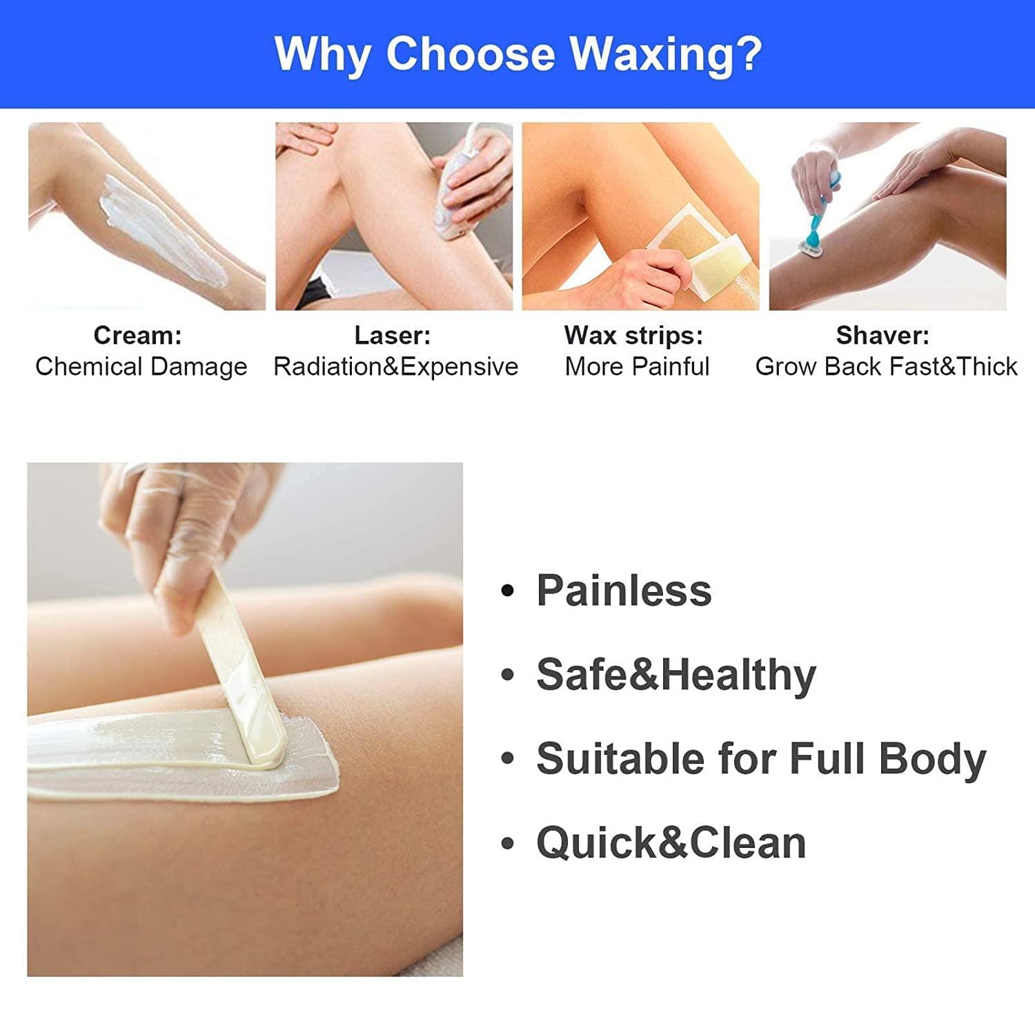 Wax Warmer for Hair Removal - Wax Melt Warmer with Wax Pot for Full Body, Face, and Bikini Area ...