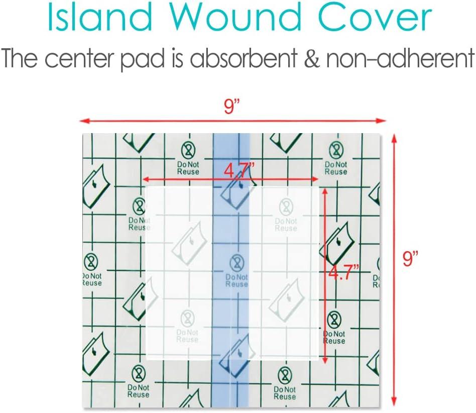 25 Pcs Waterproof Stoma Shower Cover 9x9 - Ostomy Bag Protector Shield ...