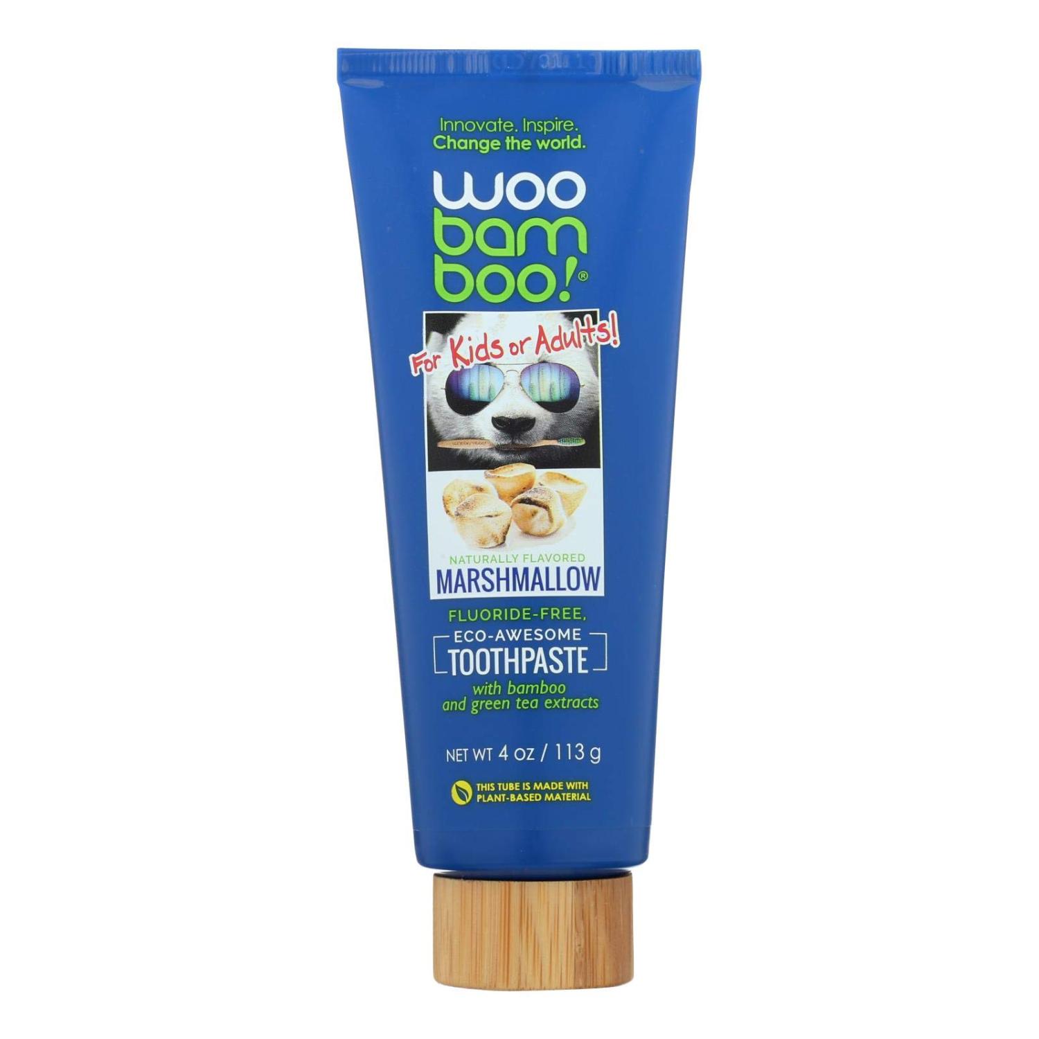 Woobamboo Tthpste Marshmallow - 4 Oz - Natural & Eco-Friendly Treat ...
