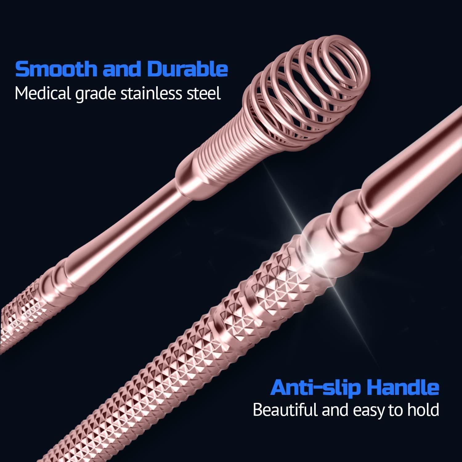 Professional Ear Wax Removal Kit | Stainless Steel 360 Spiral Cleaner ...