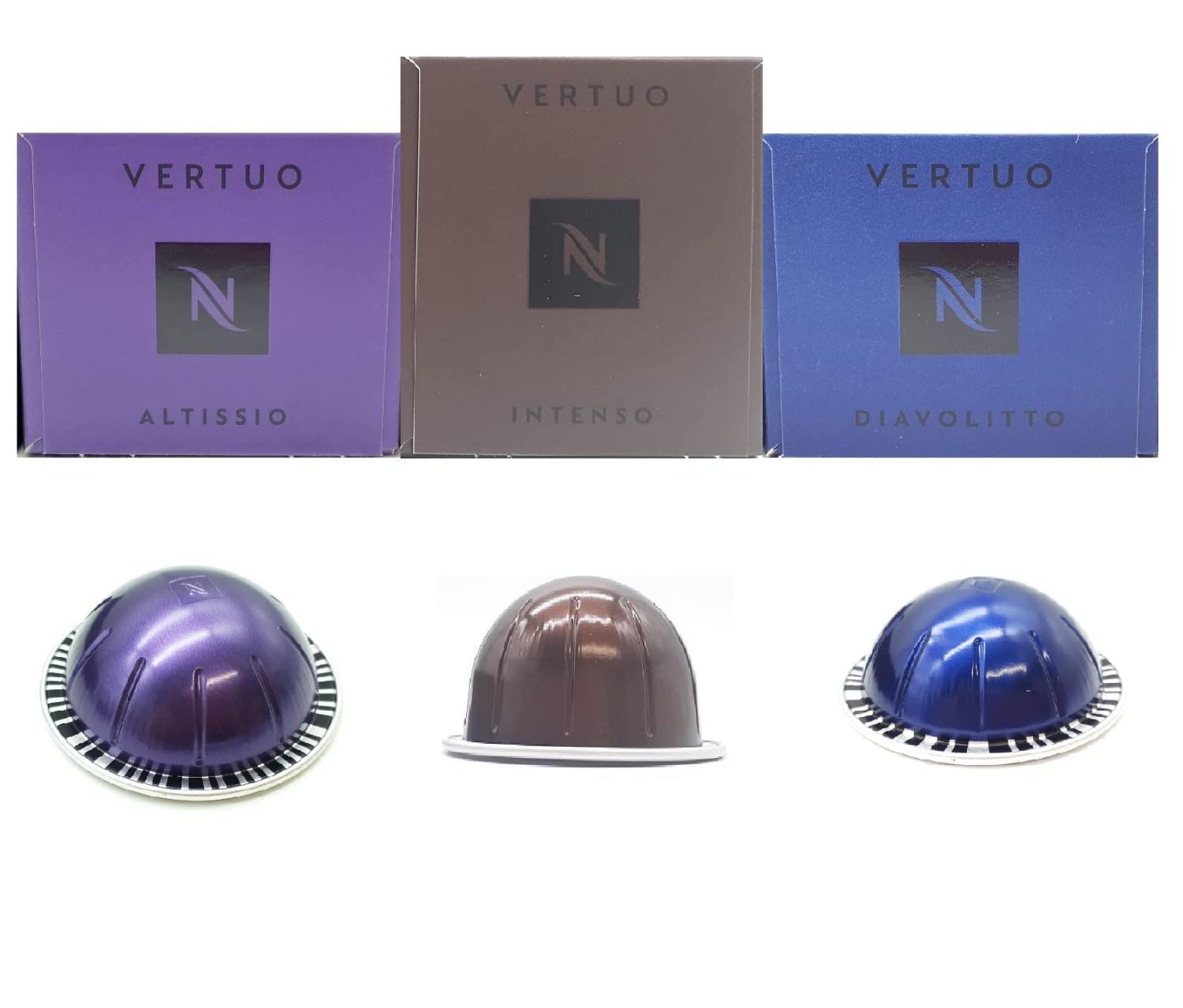 Nespresso Vertuo Intense Powerful Selection Mix Long Expiry Coffee Pods ...