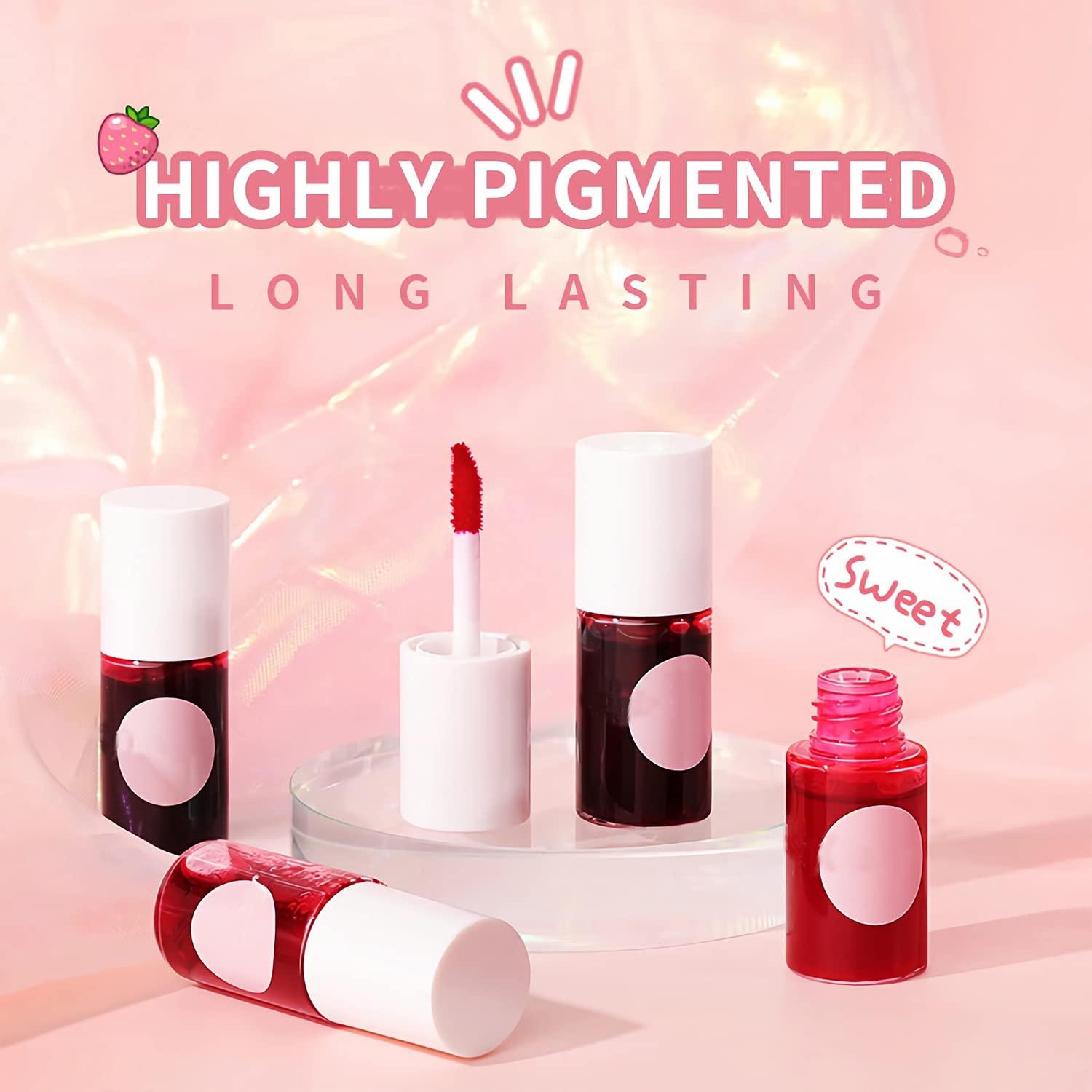 Korean Lip Tint Set - Matte Velvet & Watery Stains, Moisturizing Liquid ...