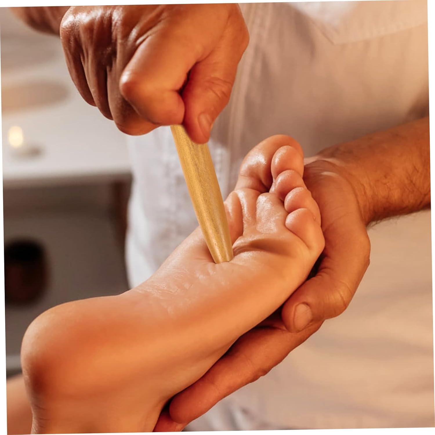 Acupressure Stick - Wood Thai Reflex Tool | Mini Multi-Purpose Trigger ...