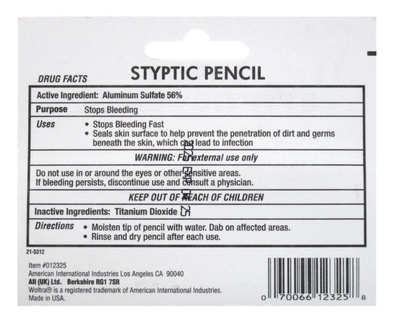 Nick Relief Styptic Pencil Large (3 Pack) - Fast-acting Solution for ...