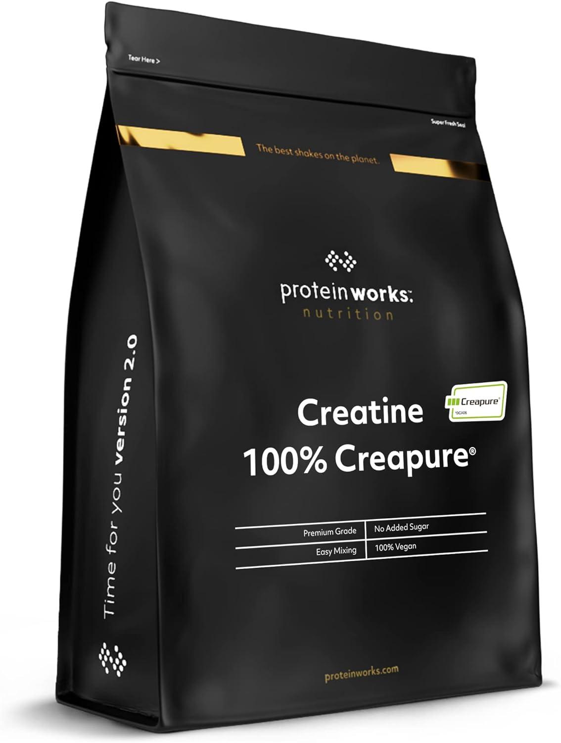 Protein Works Creapure Creatine (Unflavoured) - 250g, 50 Servings | Buy ...