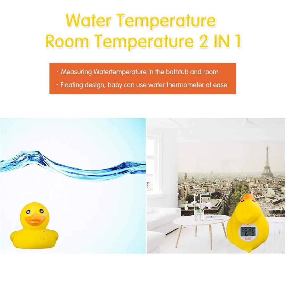 Classic Duck Baby Bath Thermometer - Safe Floating Infant Temperature ...