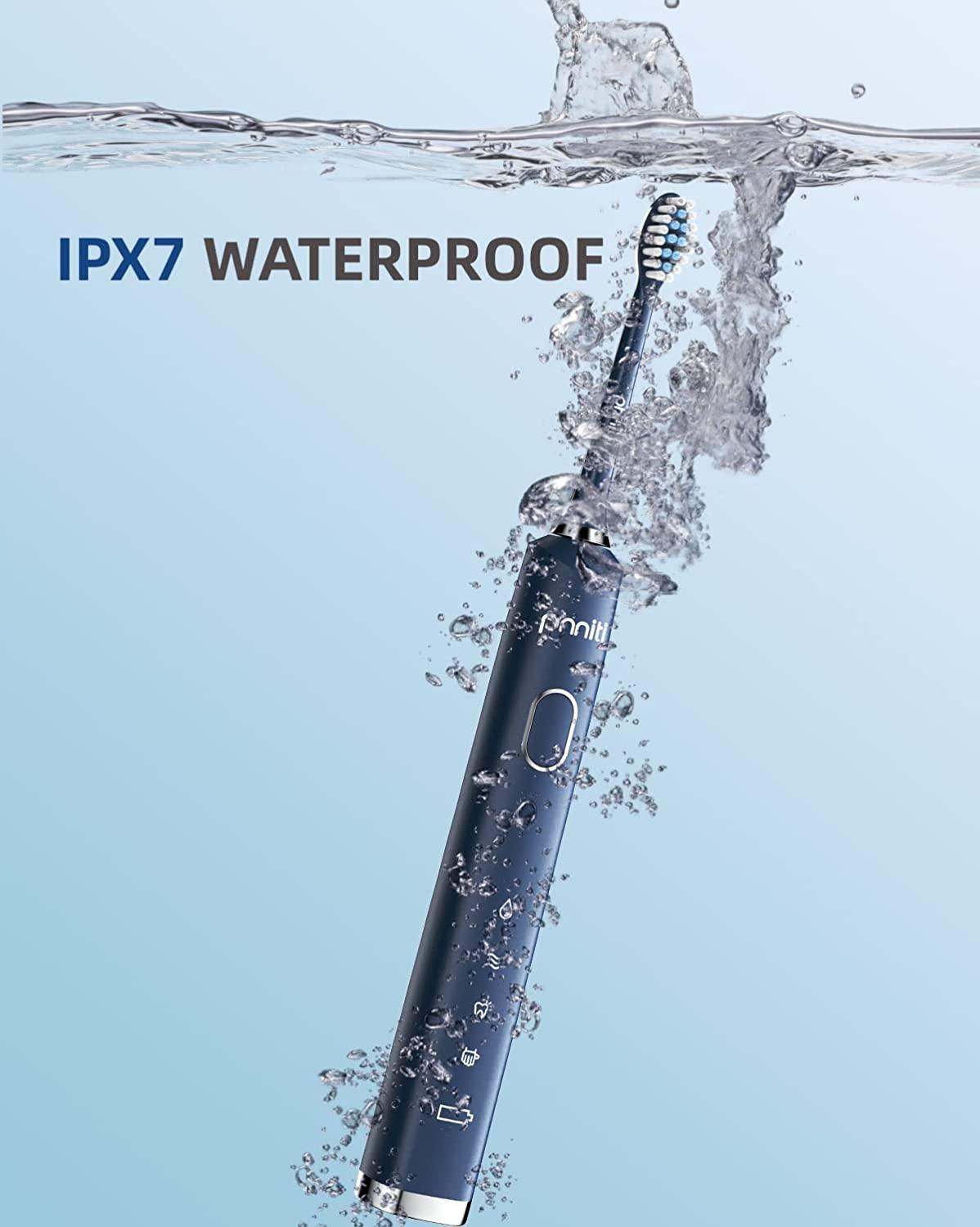 Phniti Sonic Electric Toothbrush for Adults - 8 Brush Heads, Fast ...