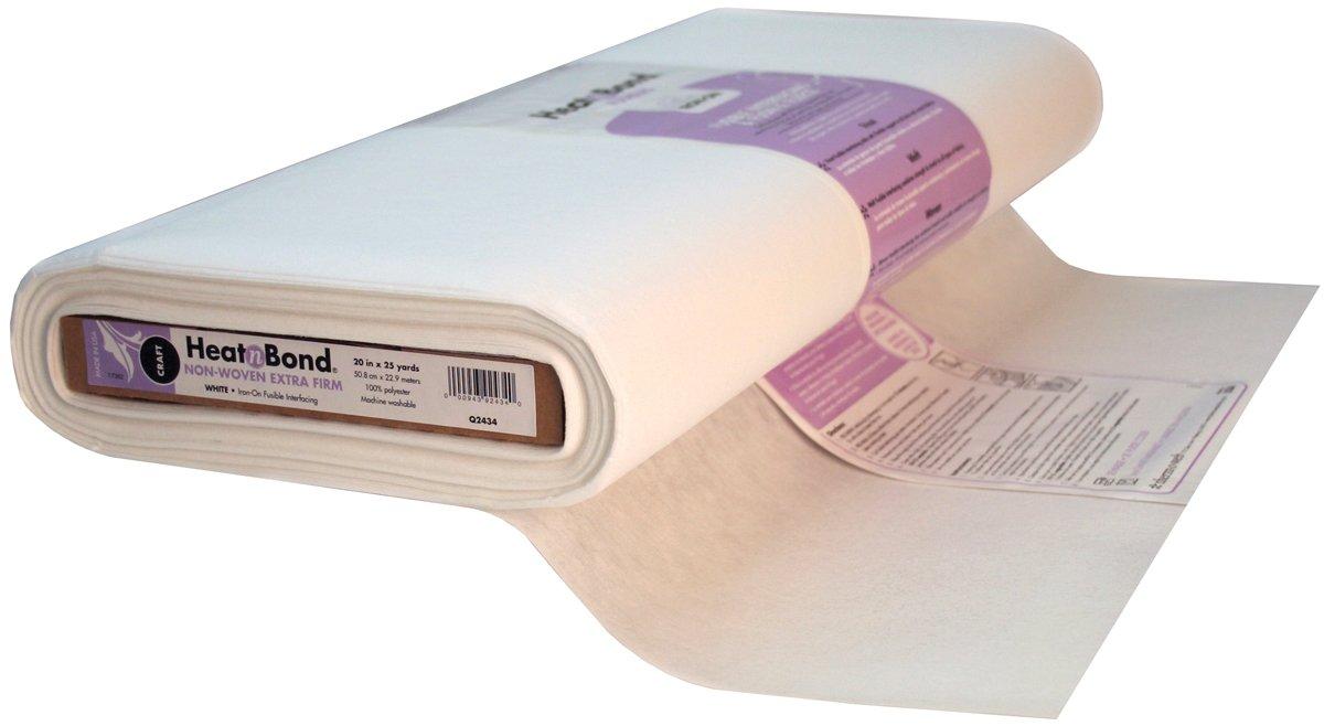 HeatnBond Extra-Firm Non-Woven Craft Fusible Interfacing - 20 x 25 Yds ...