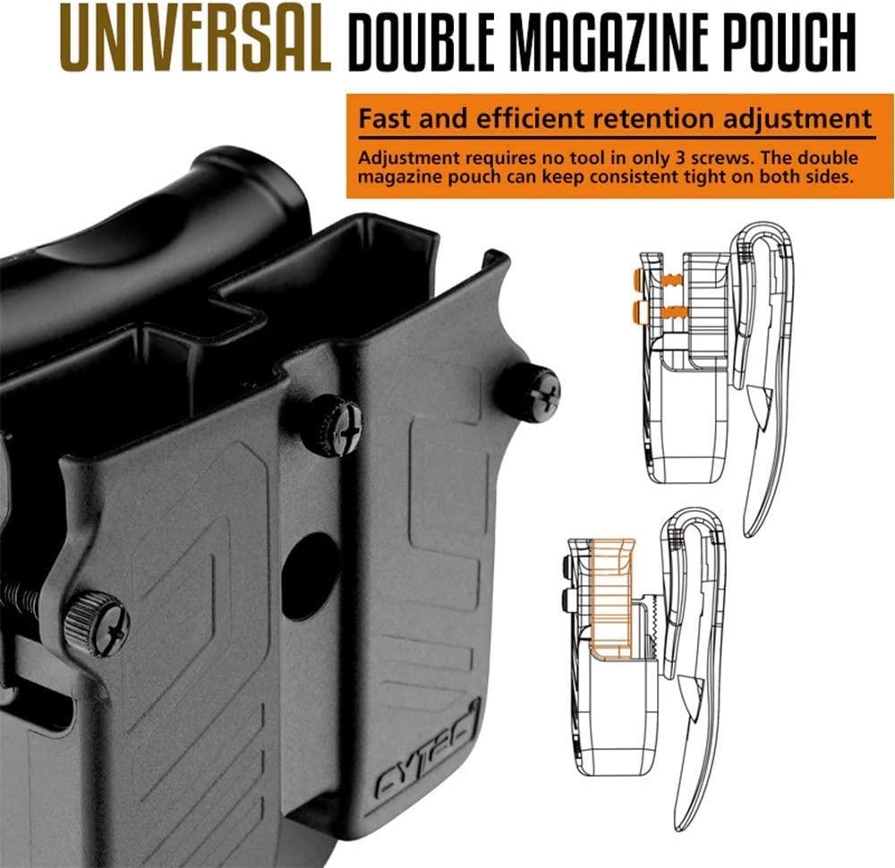 Double Magazine Pouch Fit 9mm 10mm 40 45 Caliber Dual Single Stack double-magazine-pouch-fit-9mm-10mm-40-45-caliber-dual-single-stack