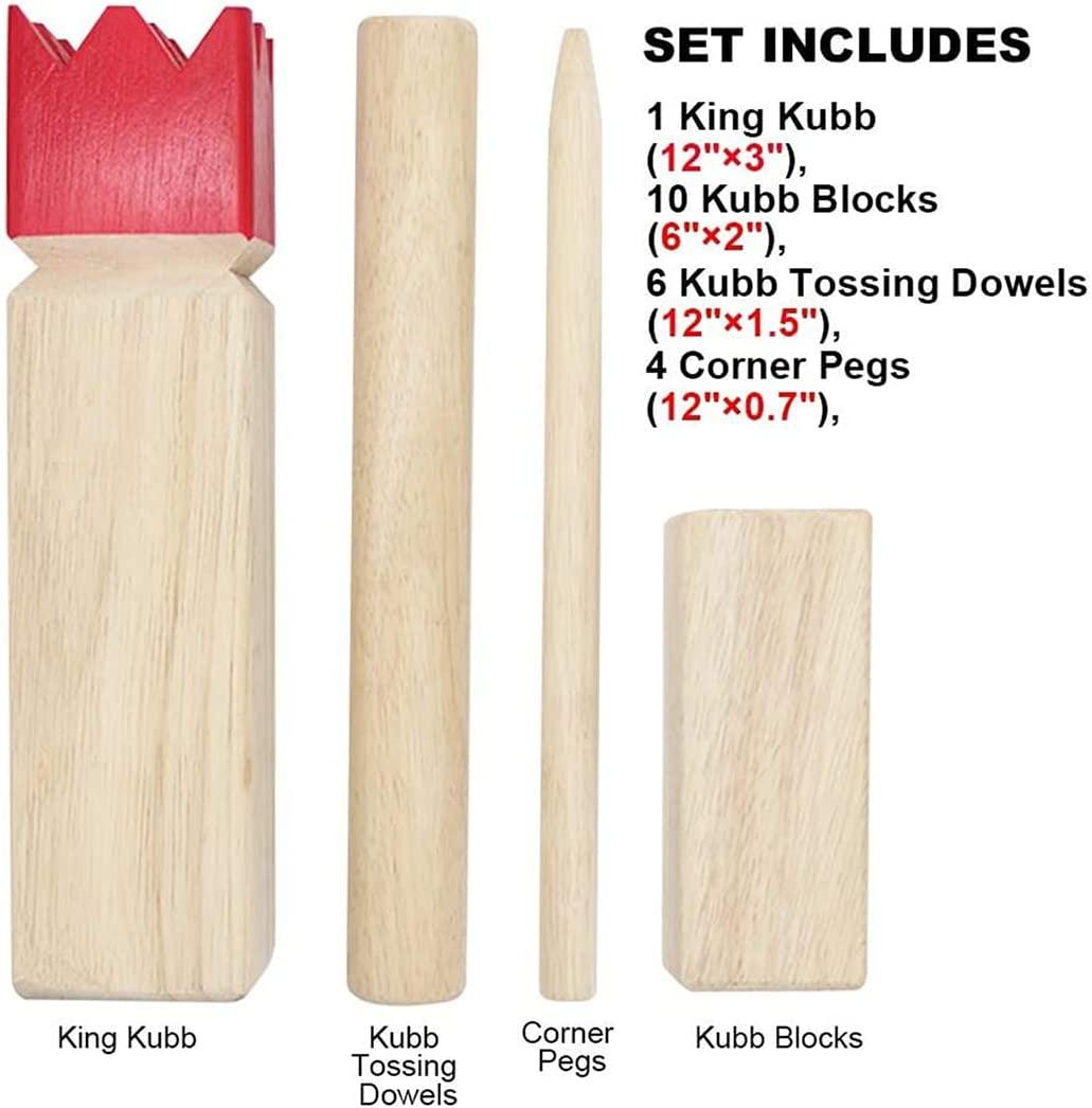 Juegoal Kubb Game Set: Outdoor Tossing Game with Carrying Bag | Buy Now with Express ...
