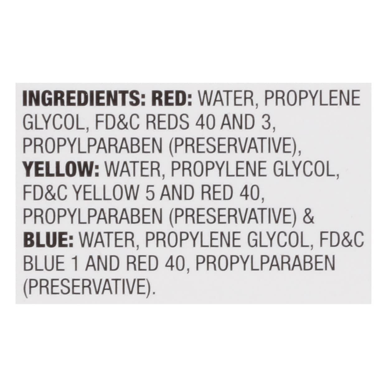 Mccormick Assorted Food Colors & Egg Dye 1.5 fl oz - Vibrant Dye for ...