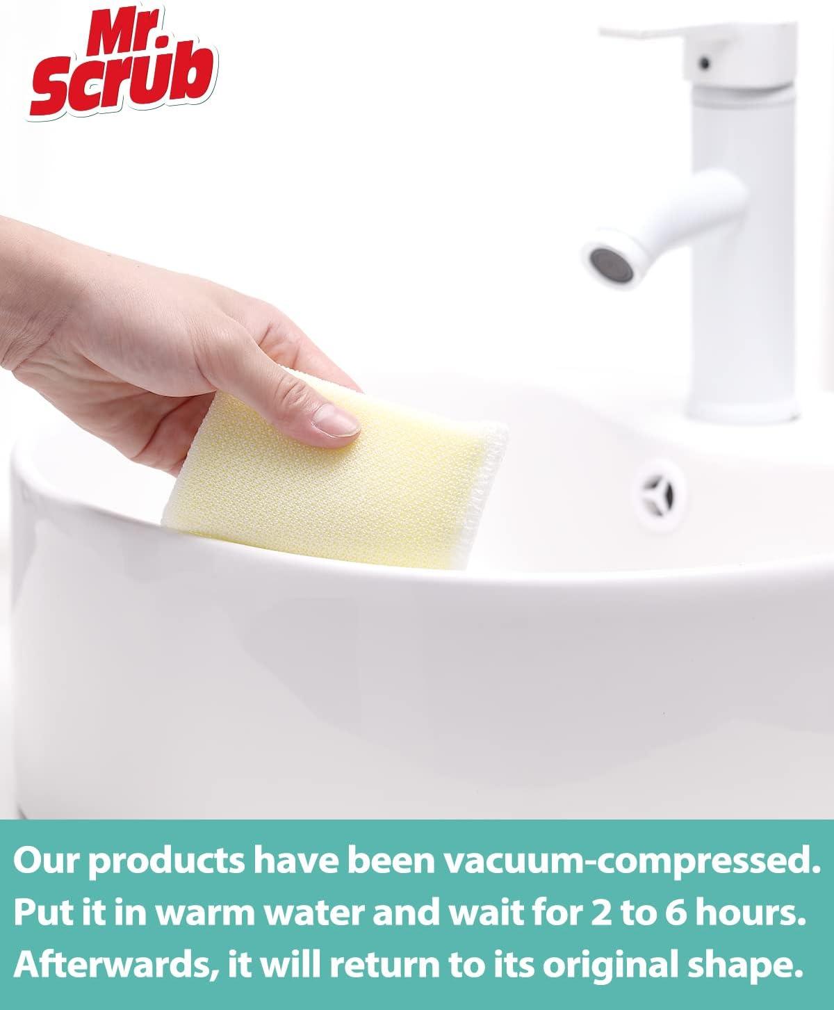 Mr. Scrub 12 Pack All-Purpose Non-Scratch Kitchen Sponges - Ideal for ...