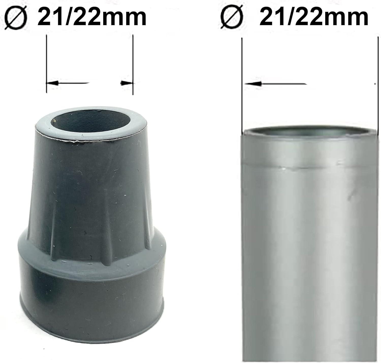 Quantum Leap Pack of Two 22mm Heavy Duty Rubber Ferrules Z Type Added ...