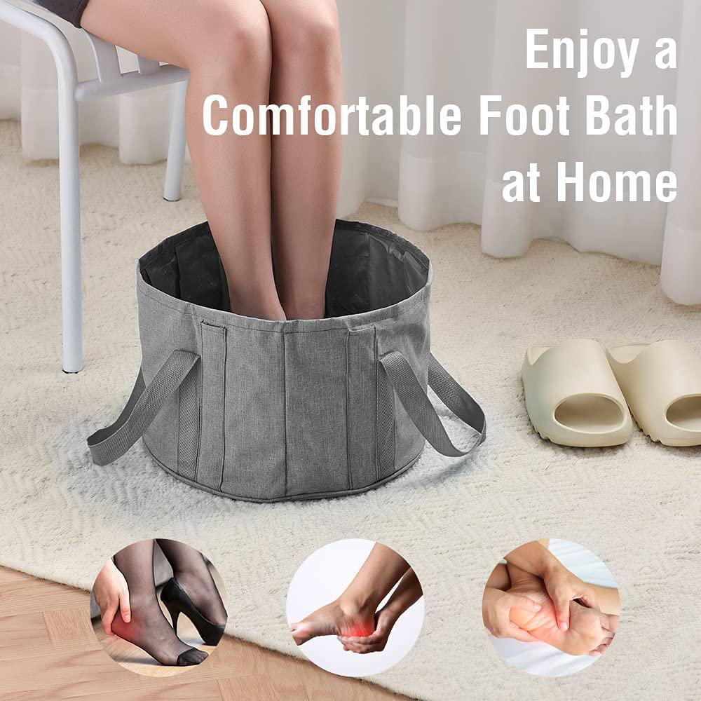 Collapsible Foot Bath Basin 20L - Portable Foot Soak Tub for Travel ...