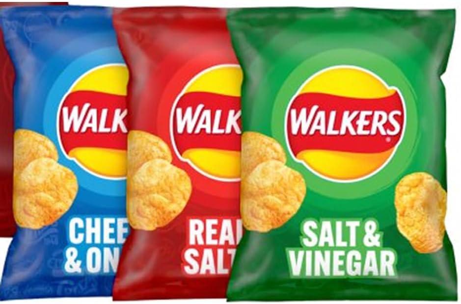 05 x Walkers Classic Variety Multipack Crisps 6x25g - Cheese & Onion ...