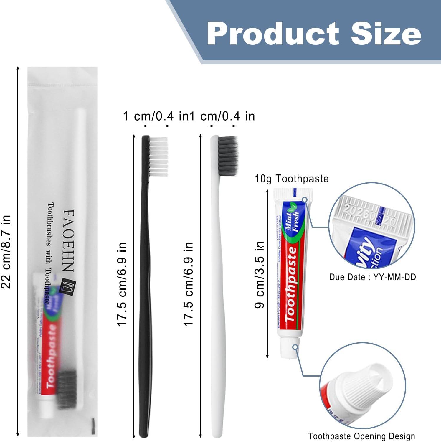 Hotel Toothbrush Set - 50 Individually Packaged Disposable Toothbrushes ...