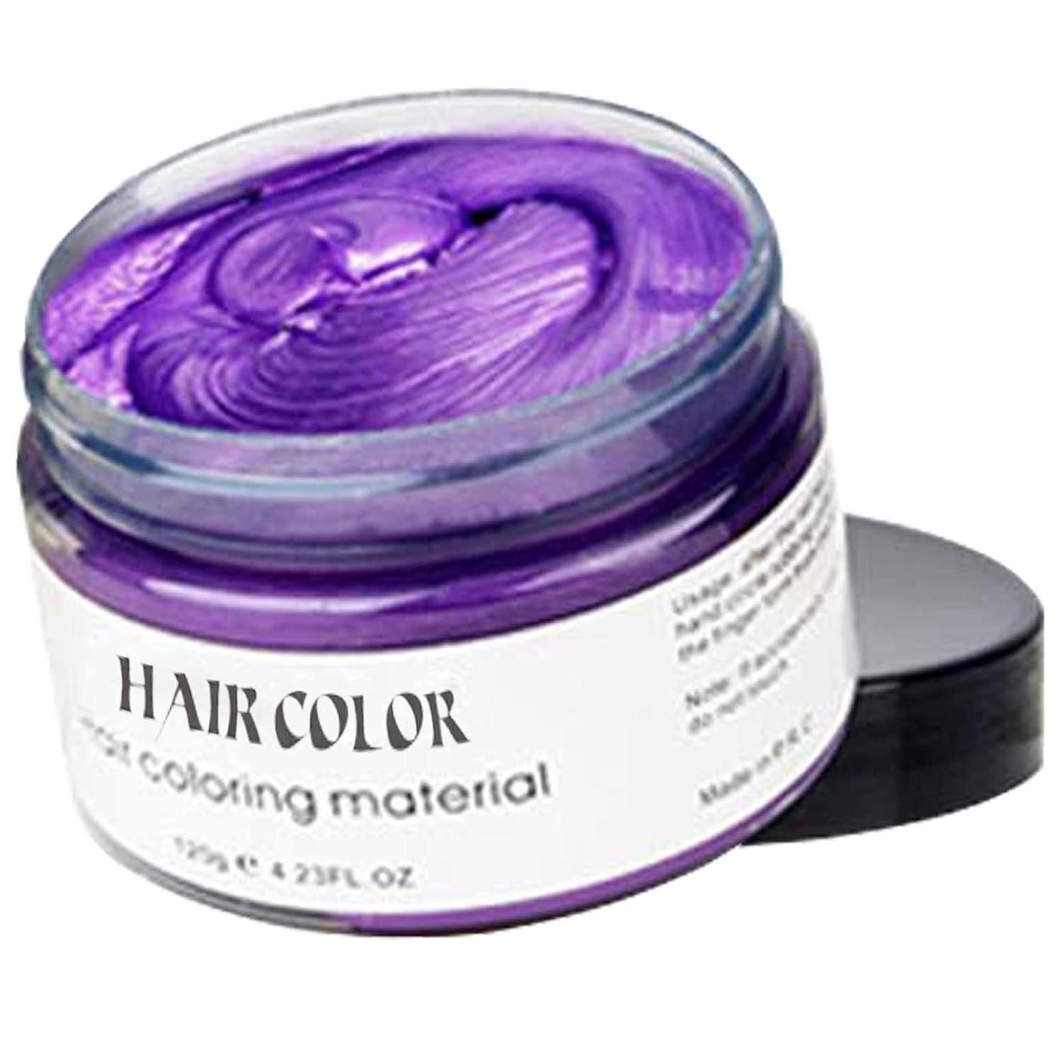 Acosexy Purple Temporary Hair Color Wax for Kids - Disposable Natural ...