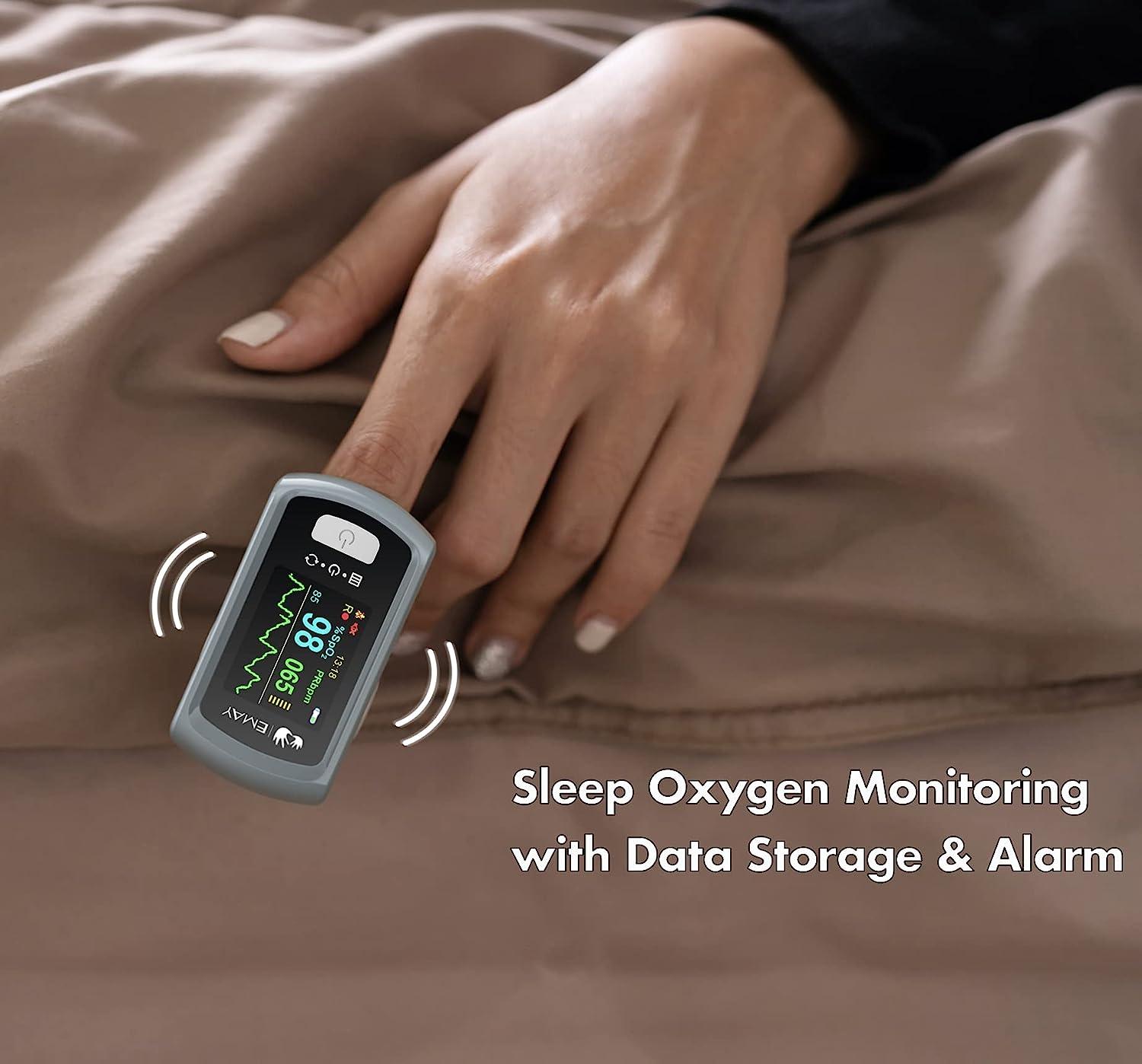 EMAY Sleep Oxygen Monitor with PC Software & App | Bluetooth Pulse ...