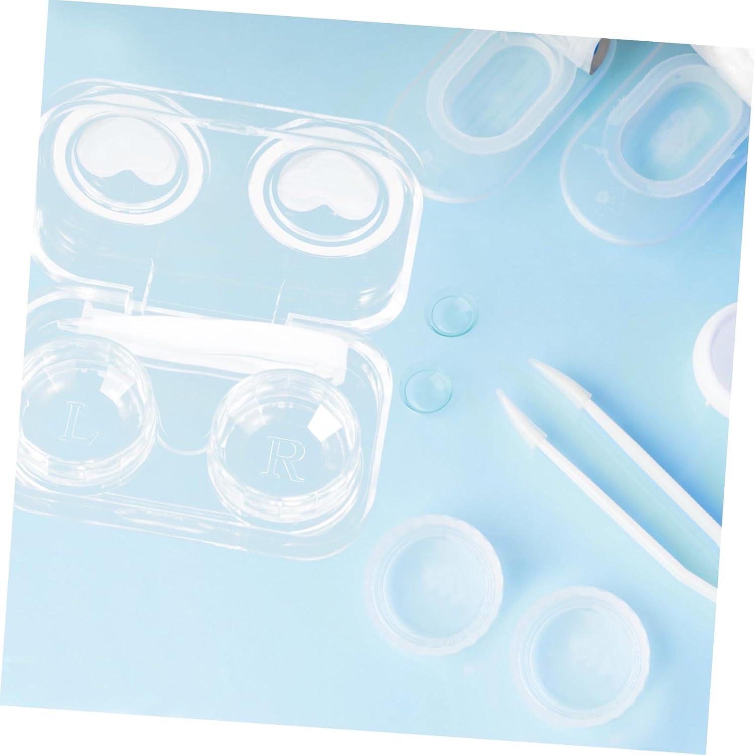 SEWOART 4 Series Contact Lens Container - Portable Plastic Holder ...