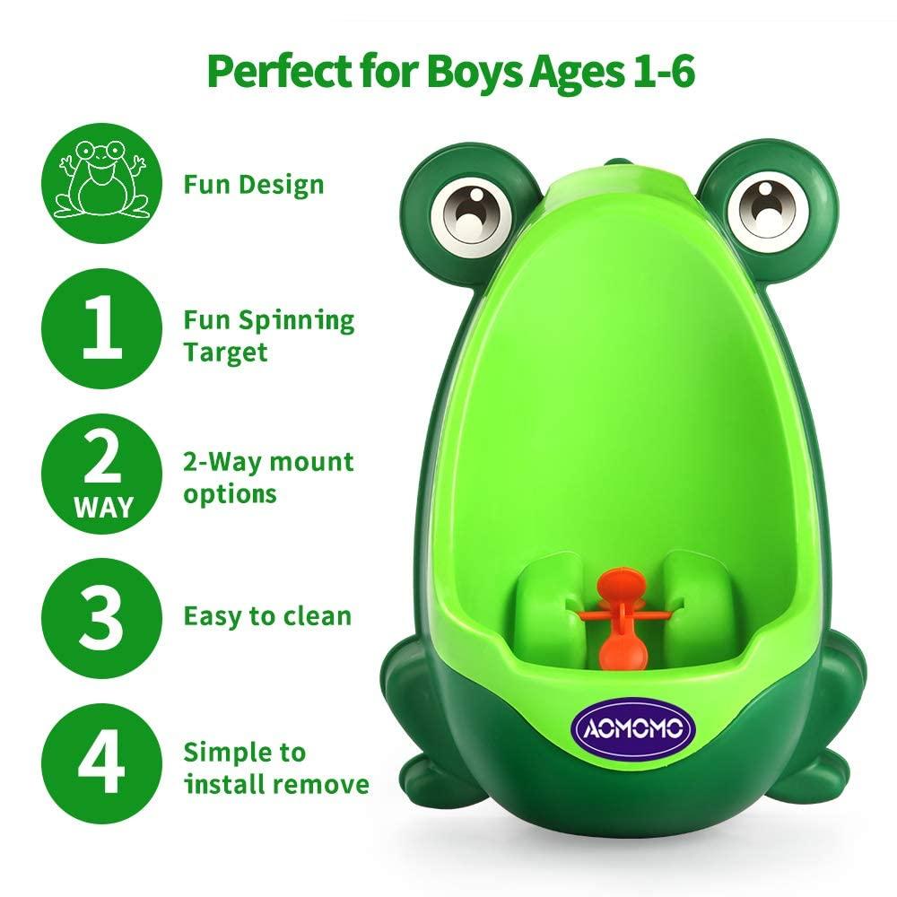 AOMOMO Frog Potty Training Urinal for Boys Toilet with Funny Aiming ...