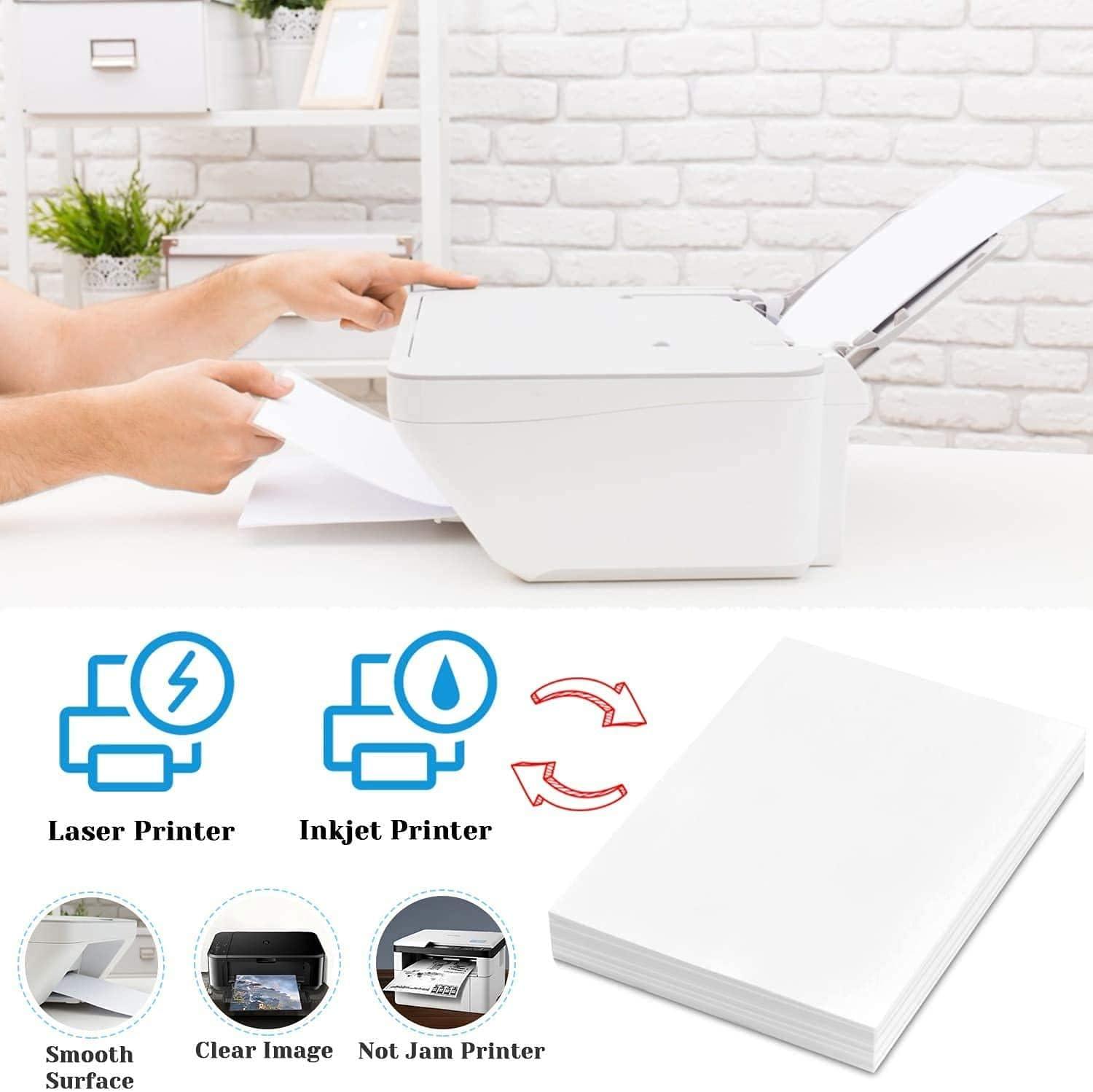 Translucent Vellum Paper 8.5x11 Inches 50 Sheets Printable Transparent ...