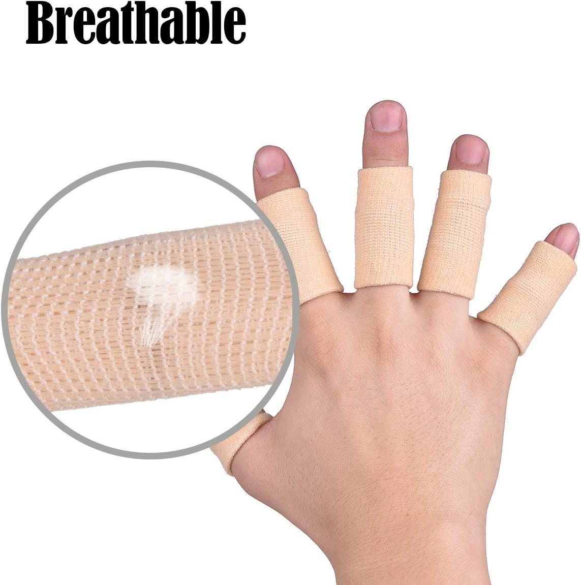 Luniquz Finger Sleeves & Thumb Splint Brace for Arthritis & Trigger ...