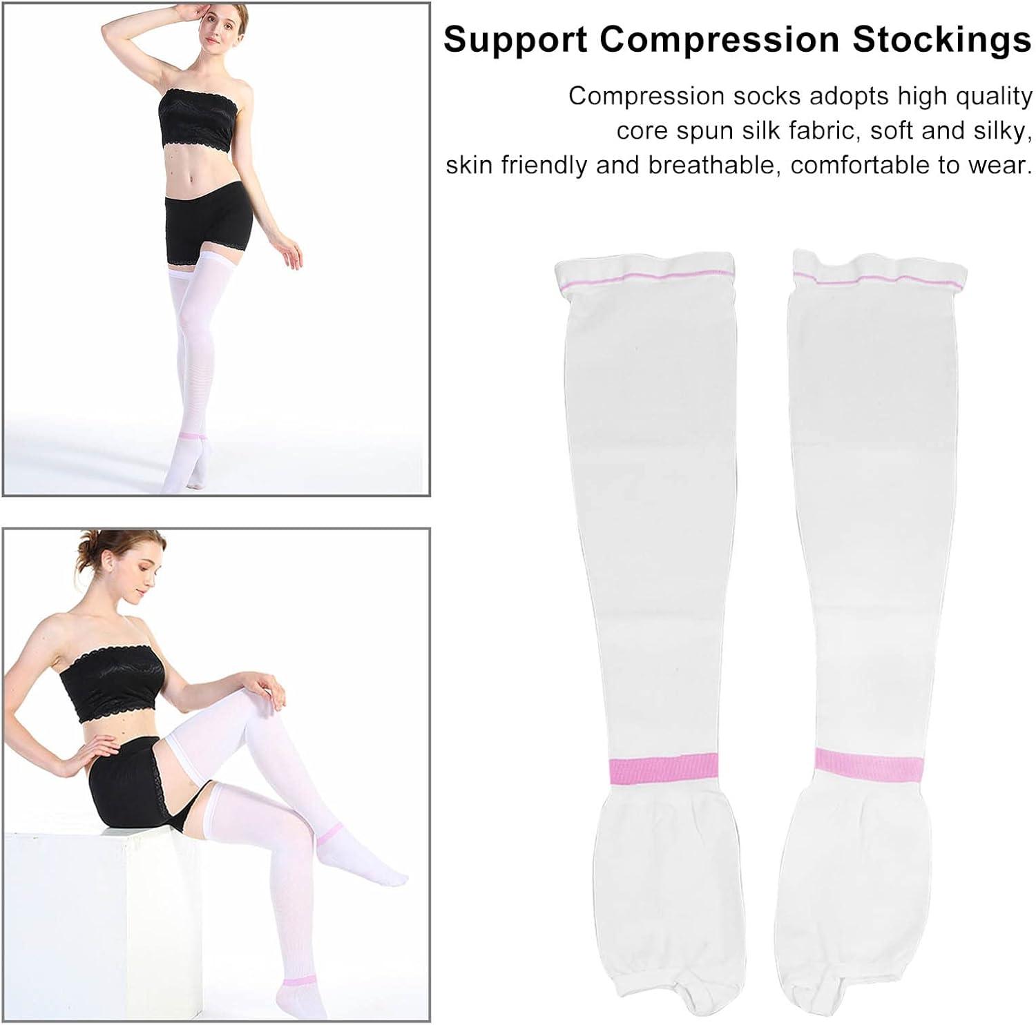 Buy Compression Stockings Knee High 15-20 mmHg for Varicose Veins ...