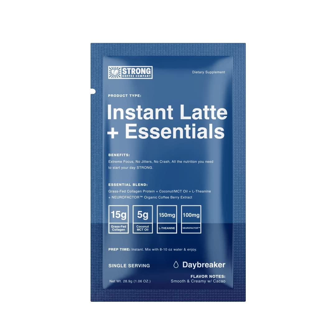 Strong Coffee Co. Creamy Cacao Collagen Latte with Antioxidants ...