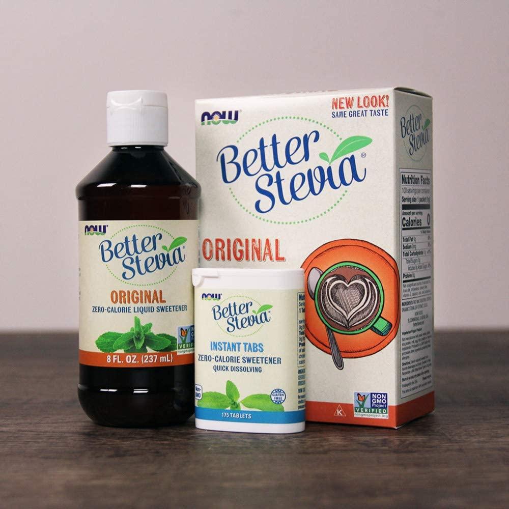 Now Foods Better Stevia Original Liquid Extract - 8 oz Bottle (Pack of ...