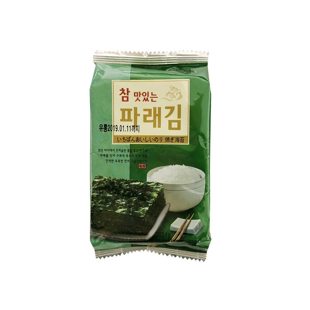 Korean Premium Roasted Seasoned Seaweed Snack 5g (10 Pack) - Lightly ...