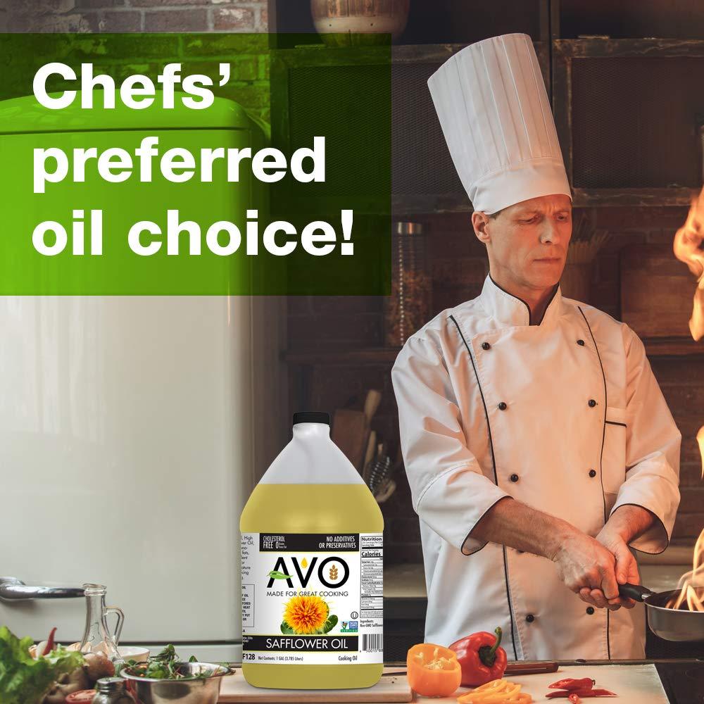 Naturally Processed AVO High Oleic Safflower Oil - NON-GMO, 1 Gallon ...