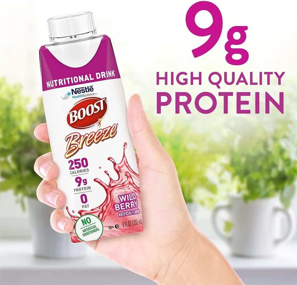 Boost Breeze Variety Case - 8 Fl Oz (Pack of 24) | Delicious ...