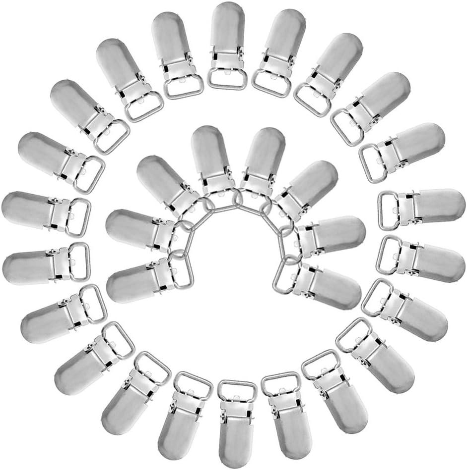 Lyguy Pacifier Clips - 30pcs Cute Metal Baby Pacifier Clips | Funny ...