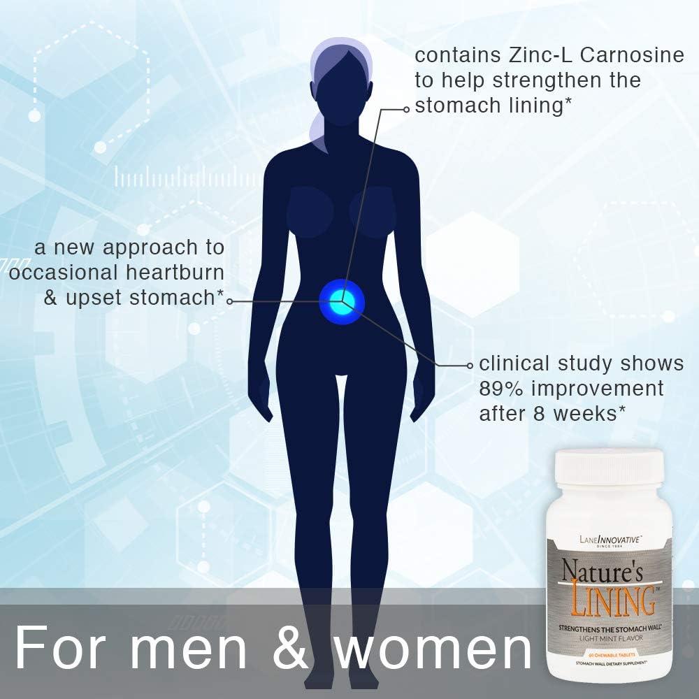 Lane Innovative Nature's Lining Chewable Tablets - Long Lasting Stomach ...