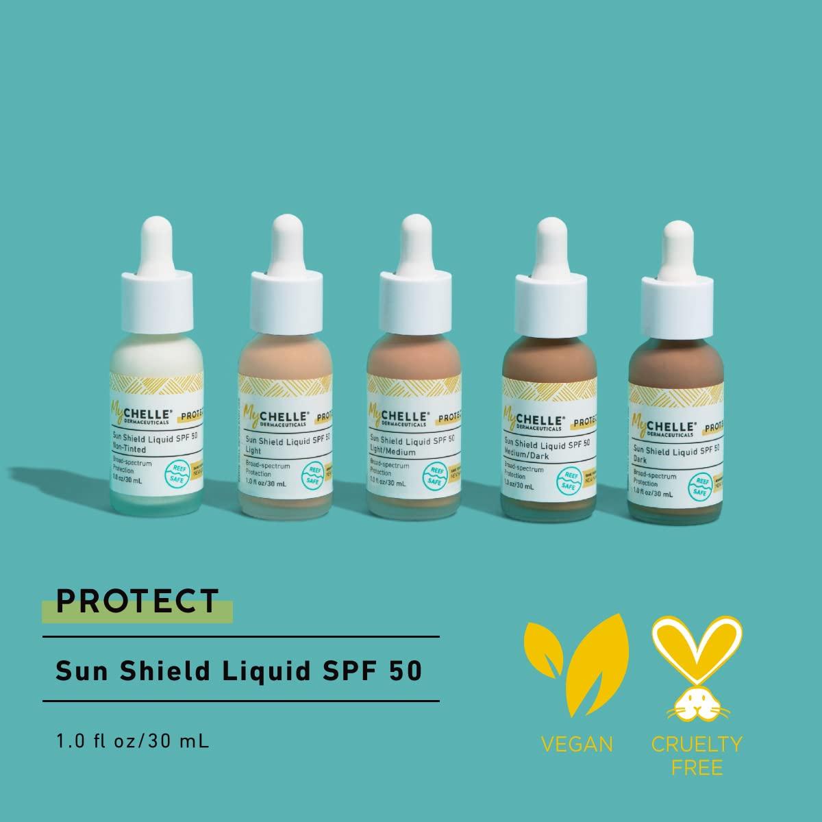 MyCHELLE Dermaceuticals Sun Shield Liquid SPF 50 Light - Tinted ...