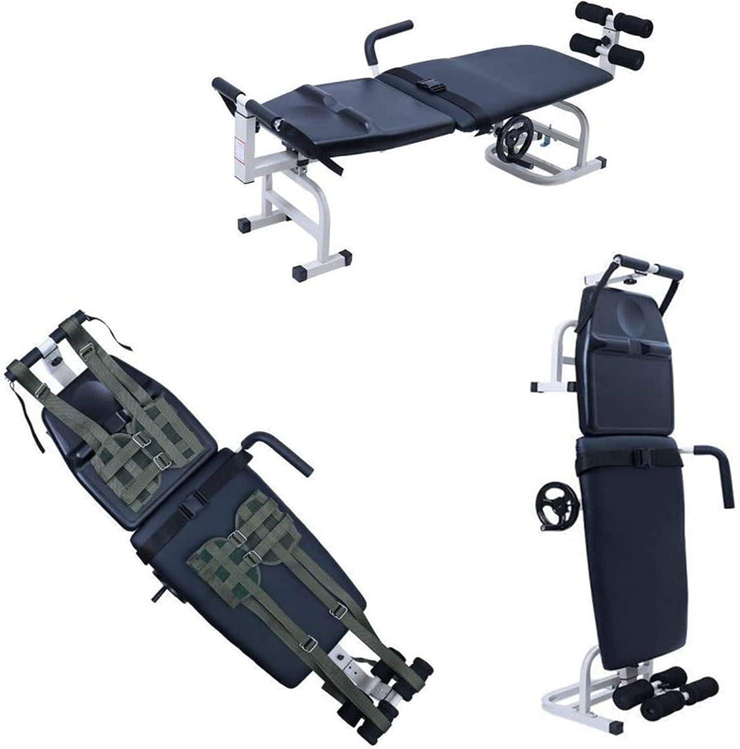 Traction Bed for Neck & Lumbar Spine Relief | Stretching Bench for Back ...