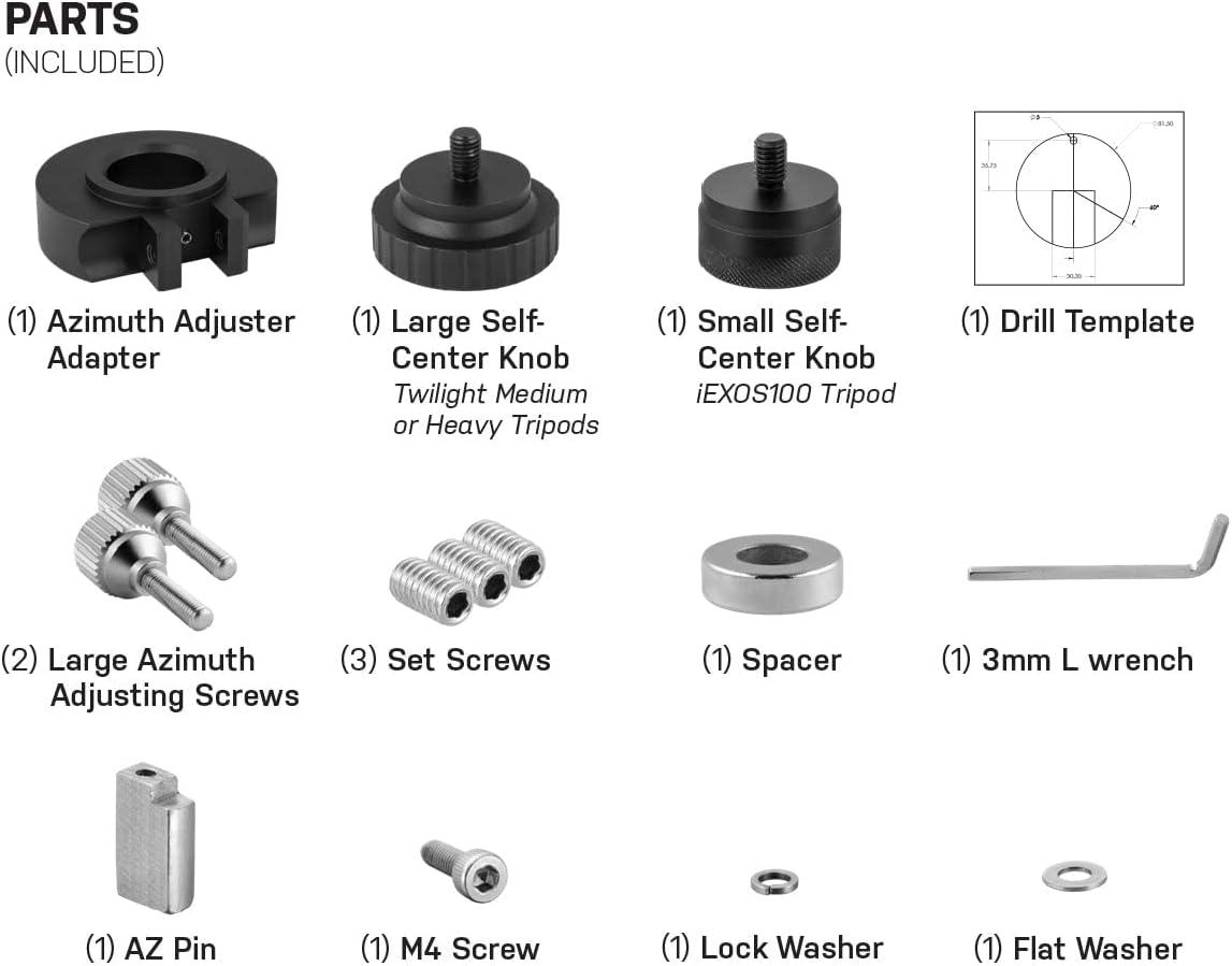 iEXOS-100 Azimuth Adjuster Adapter | Improve Telescope Alignment ...