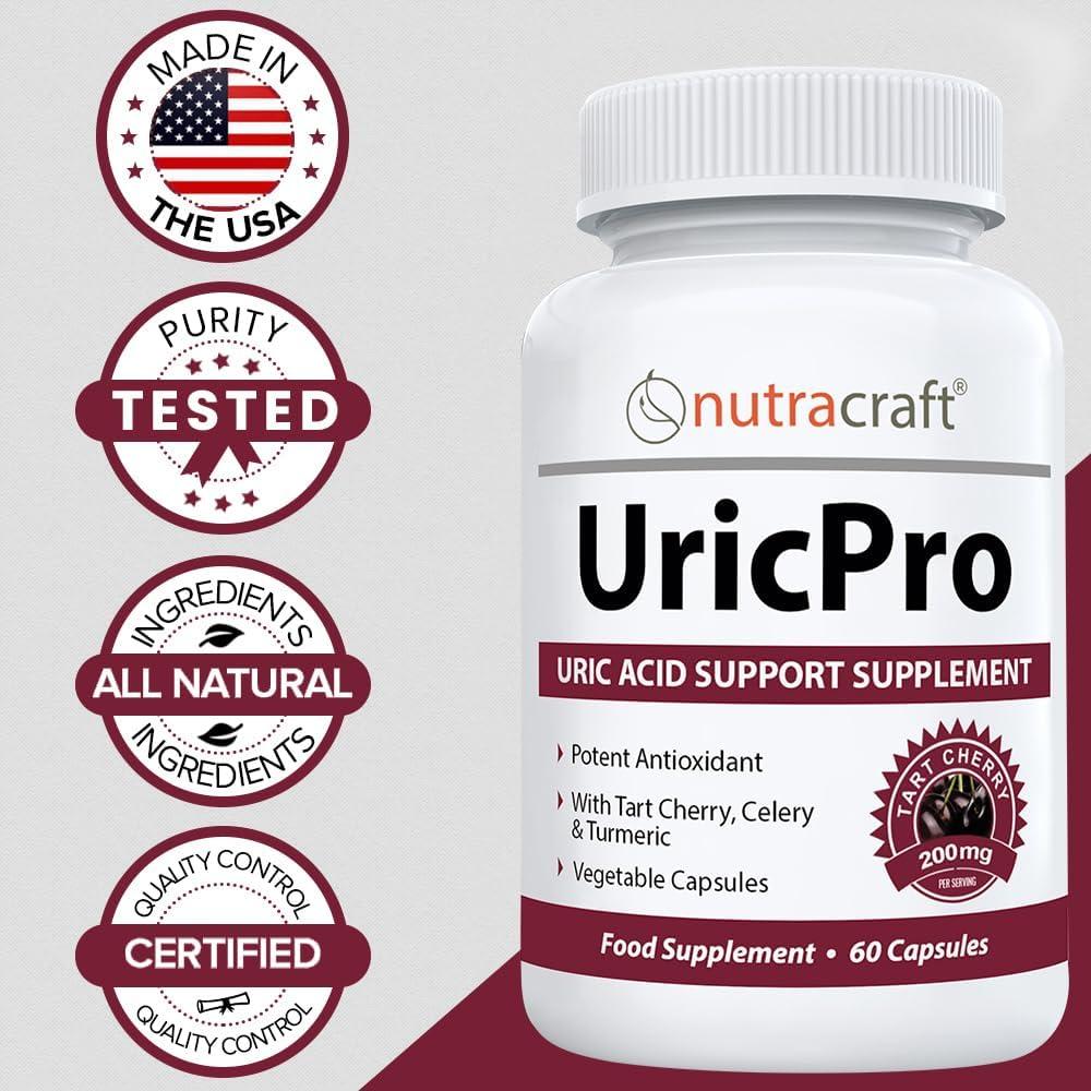 UricPro Uric Acid Cleanse Supplement with Tart Cherry, Turmeric & More ...