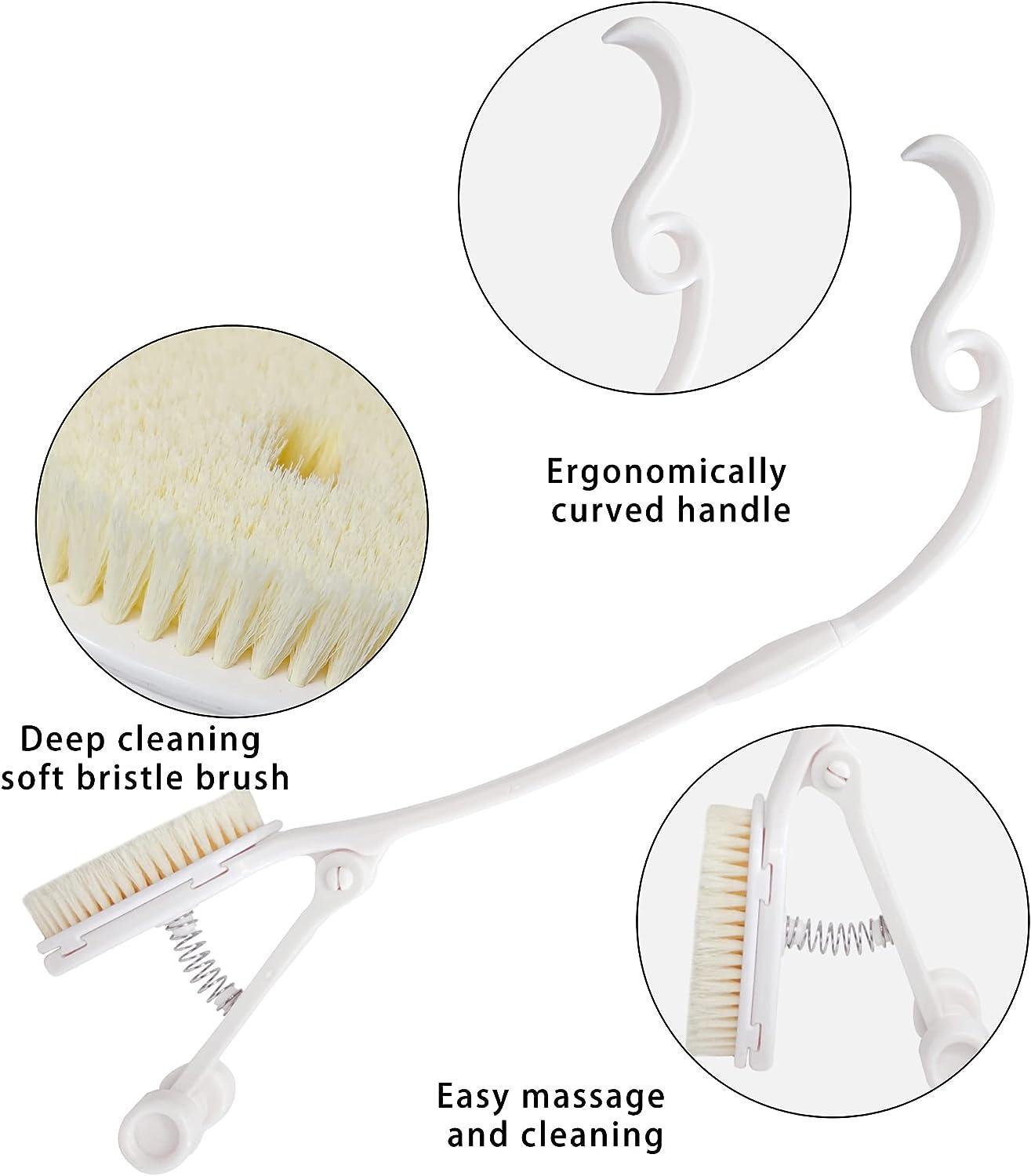 Long Handle Back Scrubber for Shower - Elderly & Disabled Friendly ...