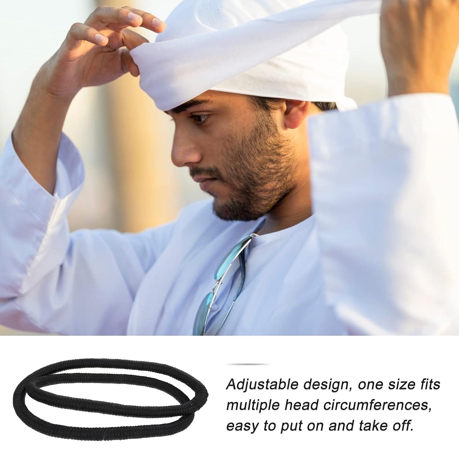 SOIMISS Male Arab Shemagh Headband - Desert Turban Keffiyeh Hijab for ...