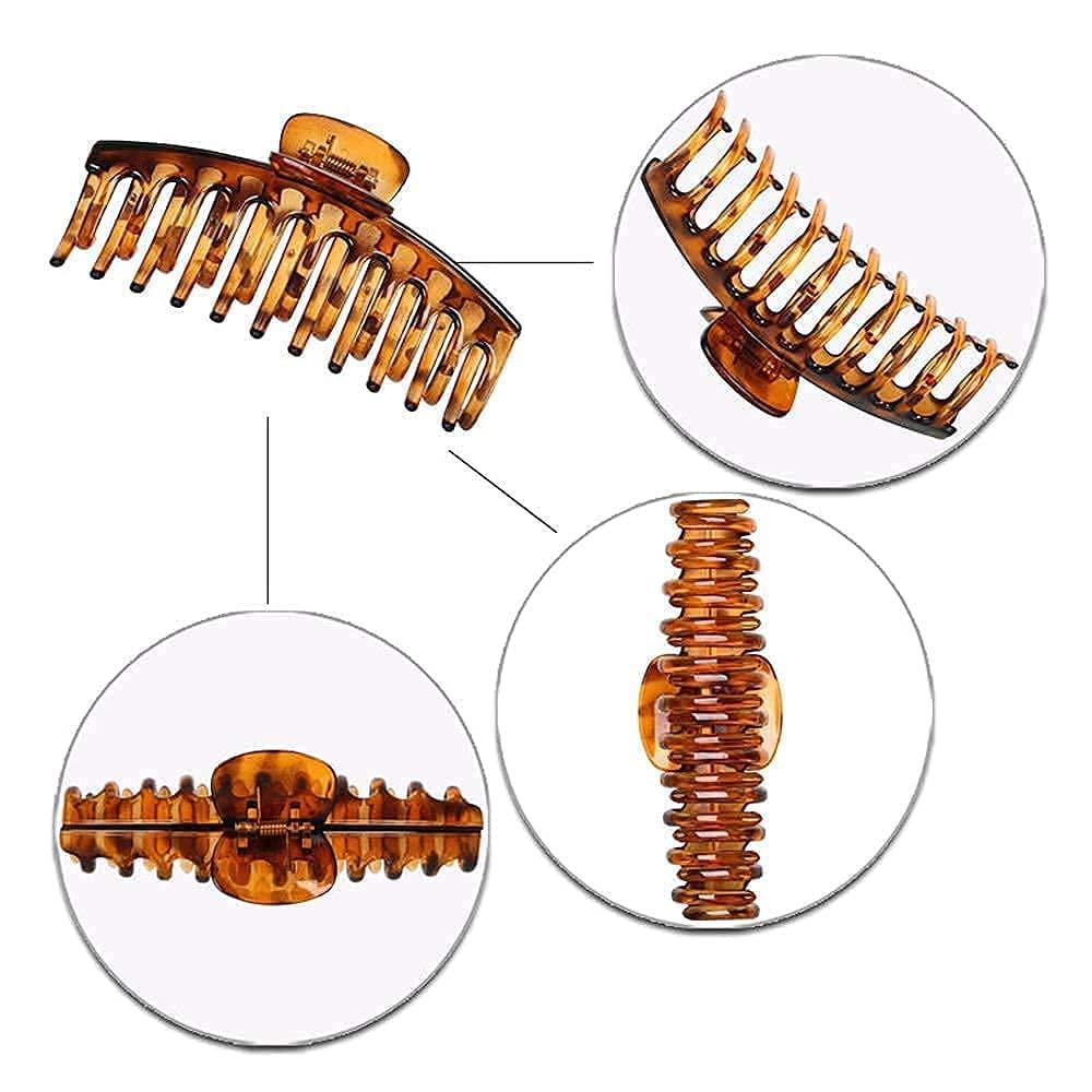 Extra Large 5.1 Inch Crystal Hair Claw Clips for Thick Hair - Pack of 2 ...