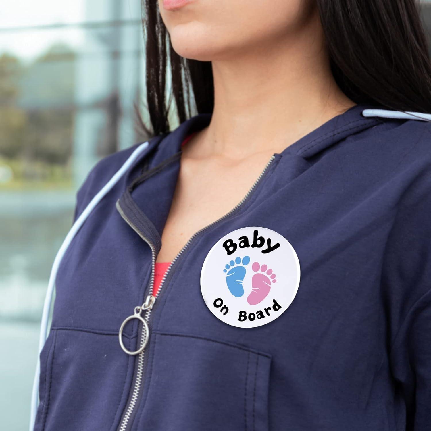 Baby On Board Pin Badge Baby Girl Badge Mum To Be Pregnancy Badge Baby ...