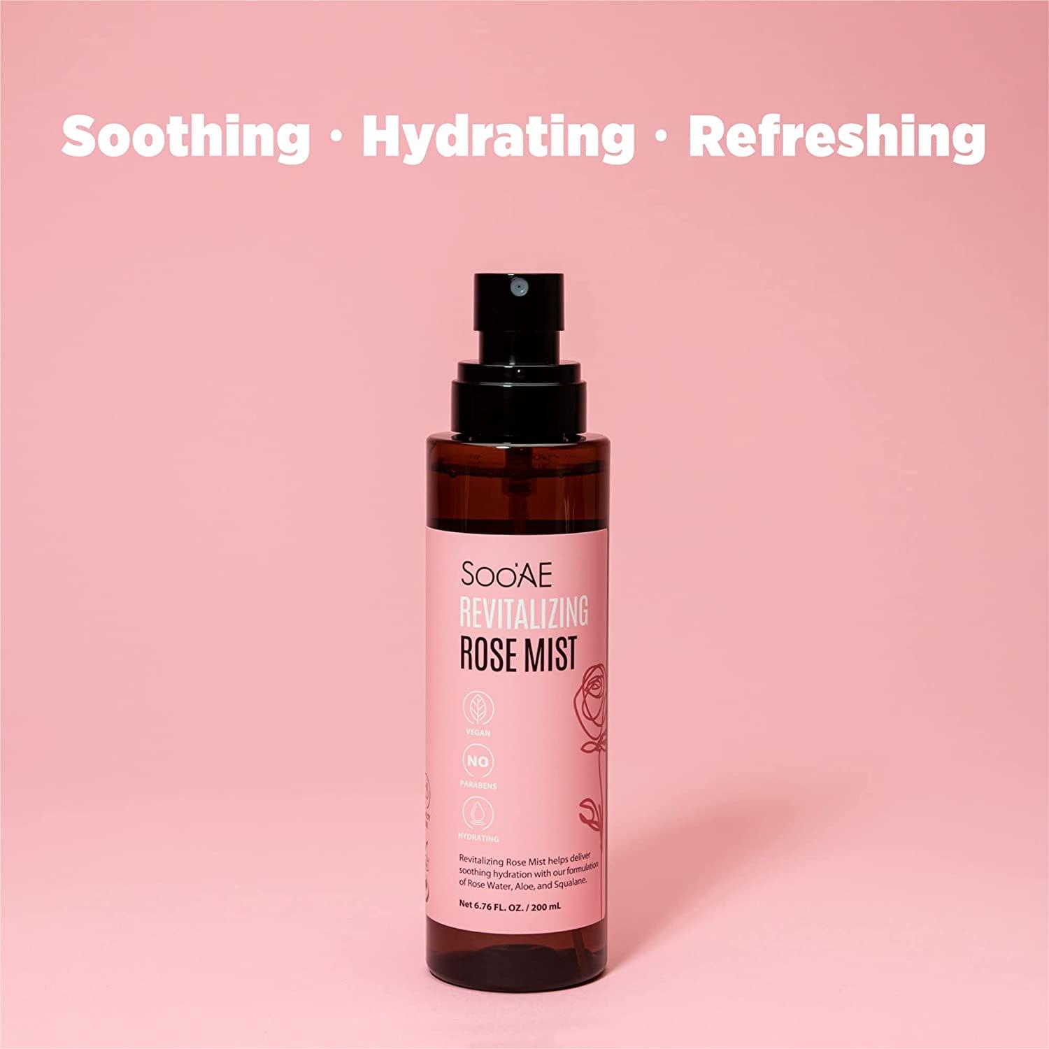 Soo'AE Revitalizing Rose Mist 6.76 fl. Oz. - Hydrating Alcohol-Free ...