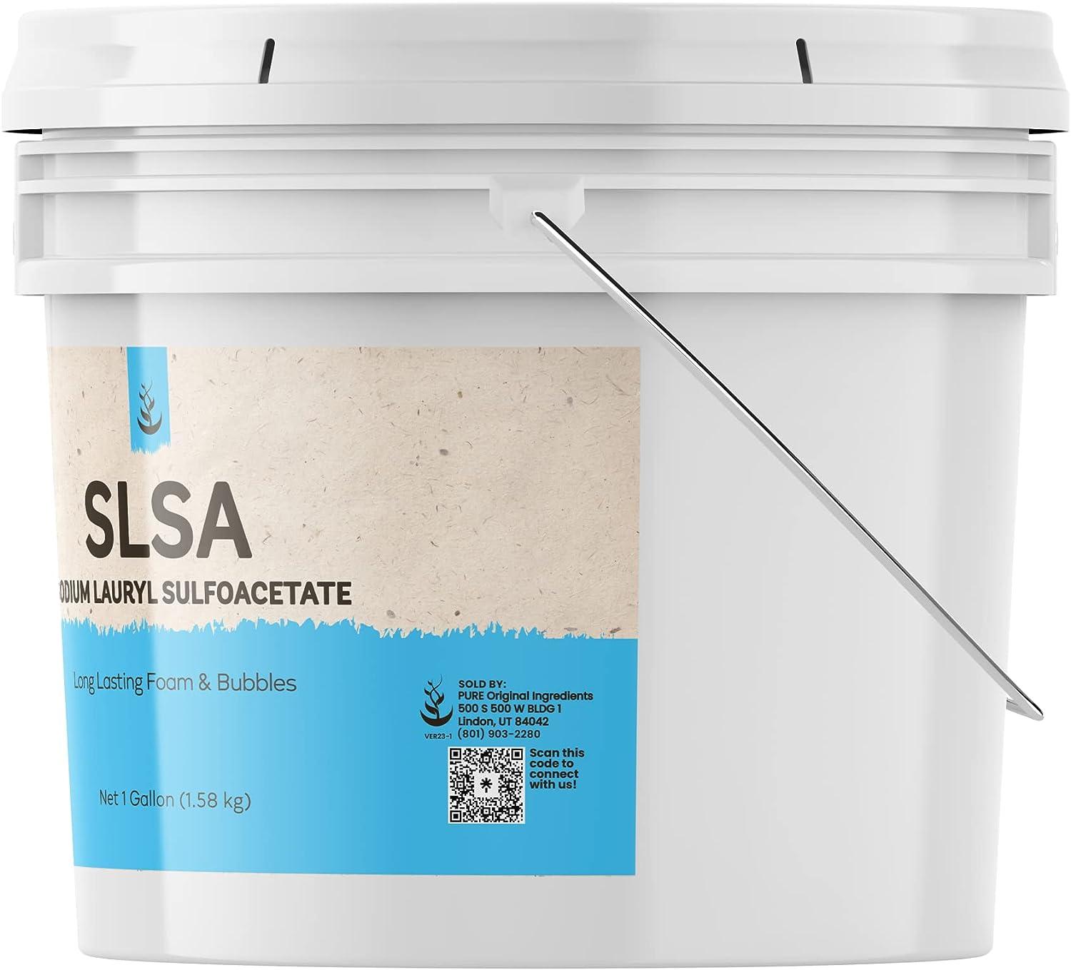 1 Gallon Pure Sodium Lauryl Sulfoacetate (SLSA) - Long Lasting Foam ...