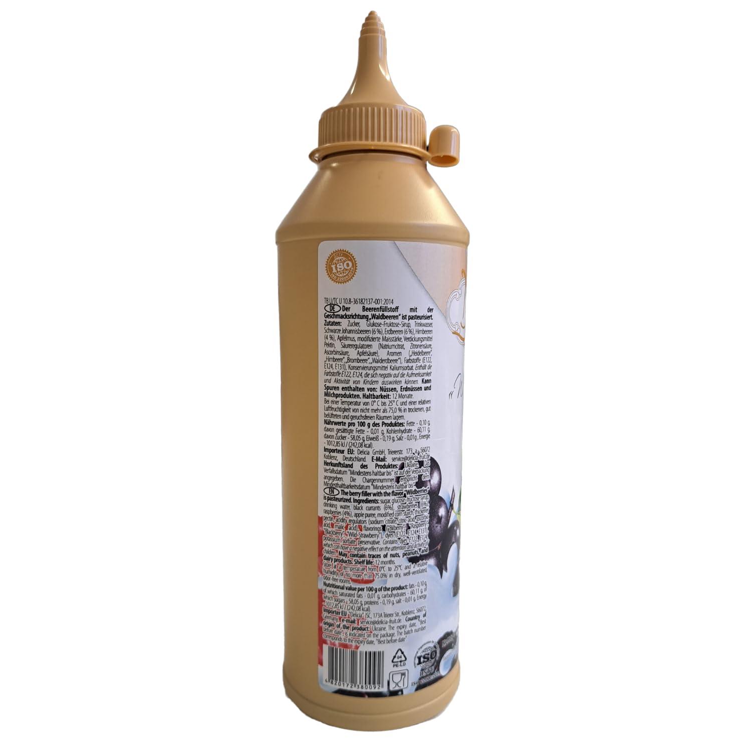 Delicia Waldberere Dessert Sauce - 600g Seductive Topping for Versatile ...