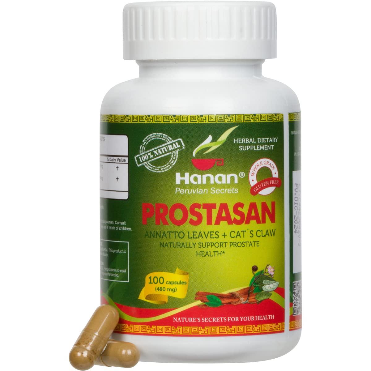 Prostasan Prostate Care - 100 Capsules - Cat's Claw & Annatto Herbal ...